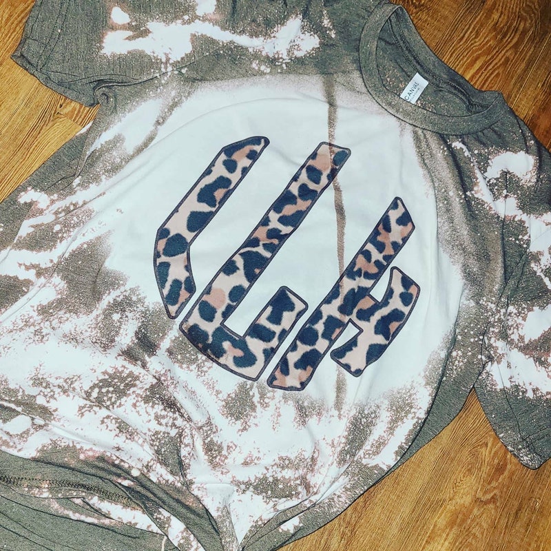 Bleached Monogram Shirt - Etsy