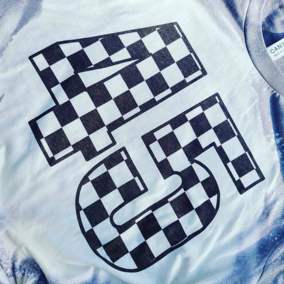 Checkered Flag Number Shirt Race Track Shirt Girls Shirt - Etsy