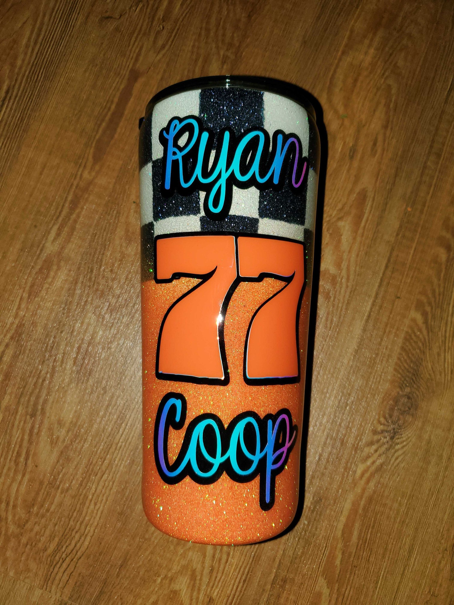 Checkered Flag Tumbler Race Track Cup Gift for Him Gift for - Etsy