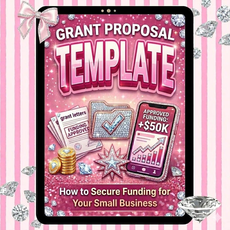 Grant Proposal Template - Etsy