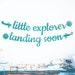 Little Explorer Landing Soon Banner, Maps Banner,photo Booth,banner for ...