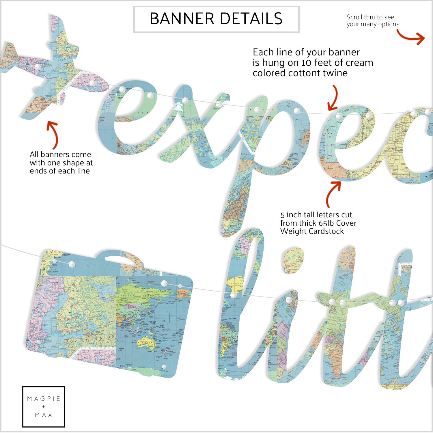 Expecting 2 Little Travelers Banner, Twins Baby Shower, Airplanes ...