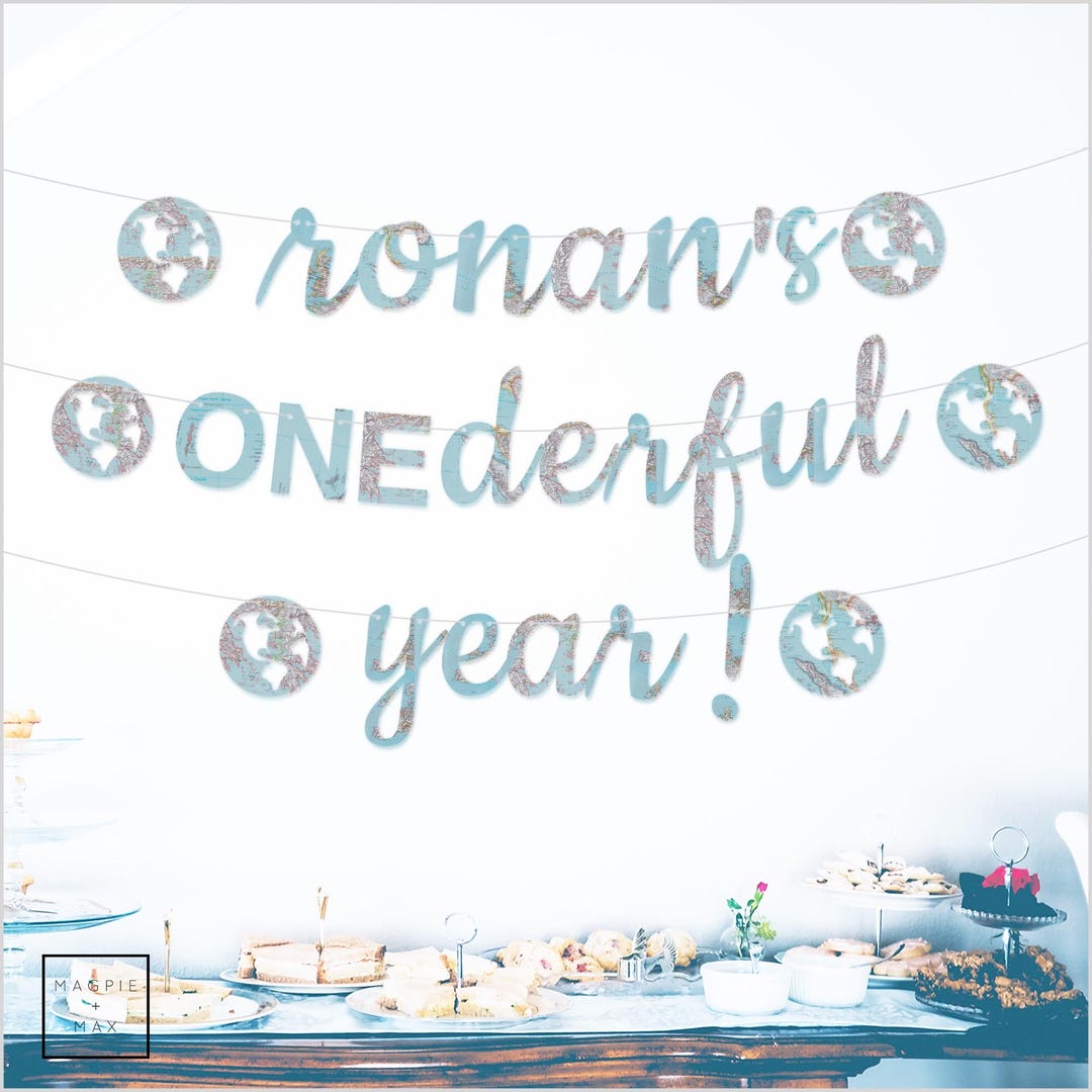 Onederful Year, Wonderful Year Banner, First Birthday Banner ...