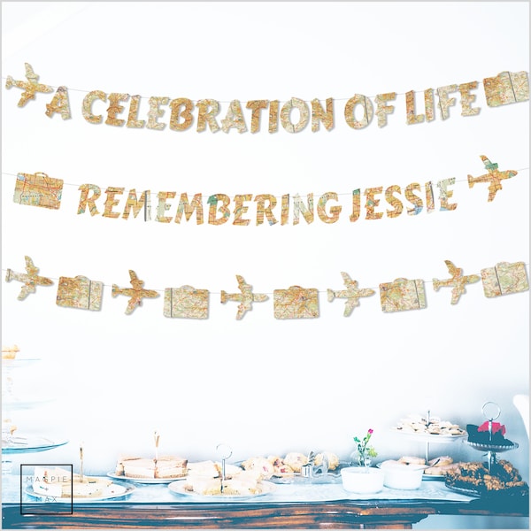 Celebration of Life Banner - Etsy