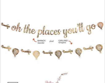 Oh the Places You'll Go Banner digital Instant Download - Etsy