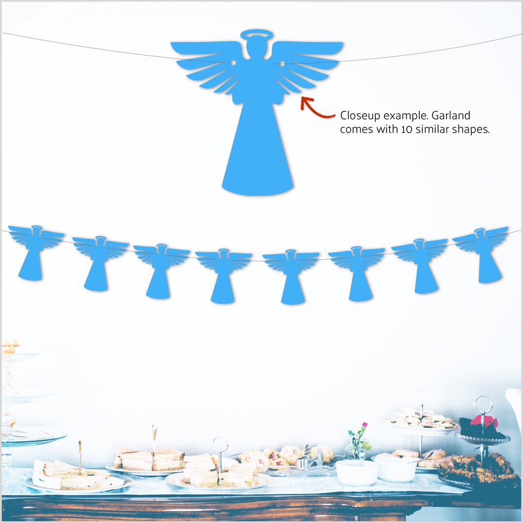 Angels Garland. 10 Angel Shapes in Your Choice of Color. - Etsy
