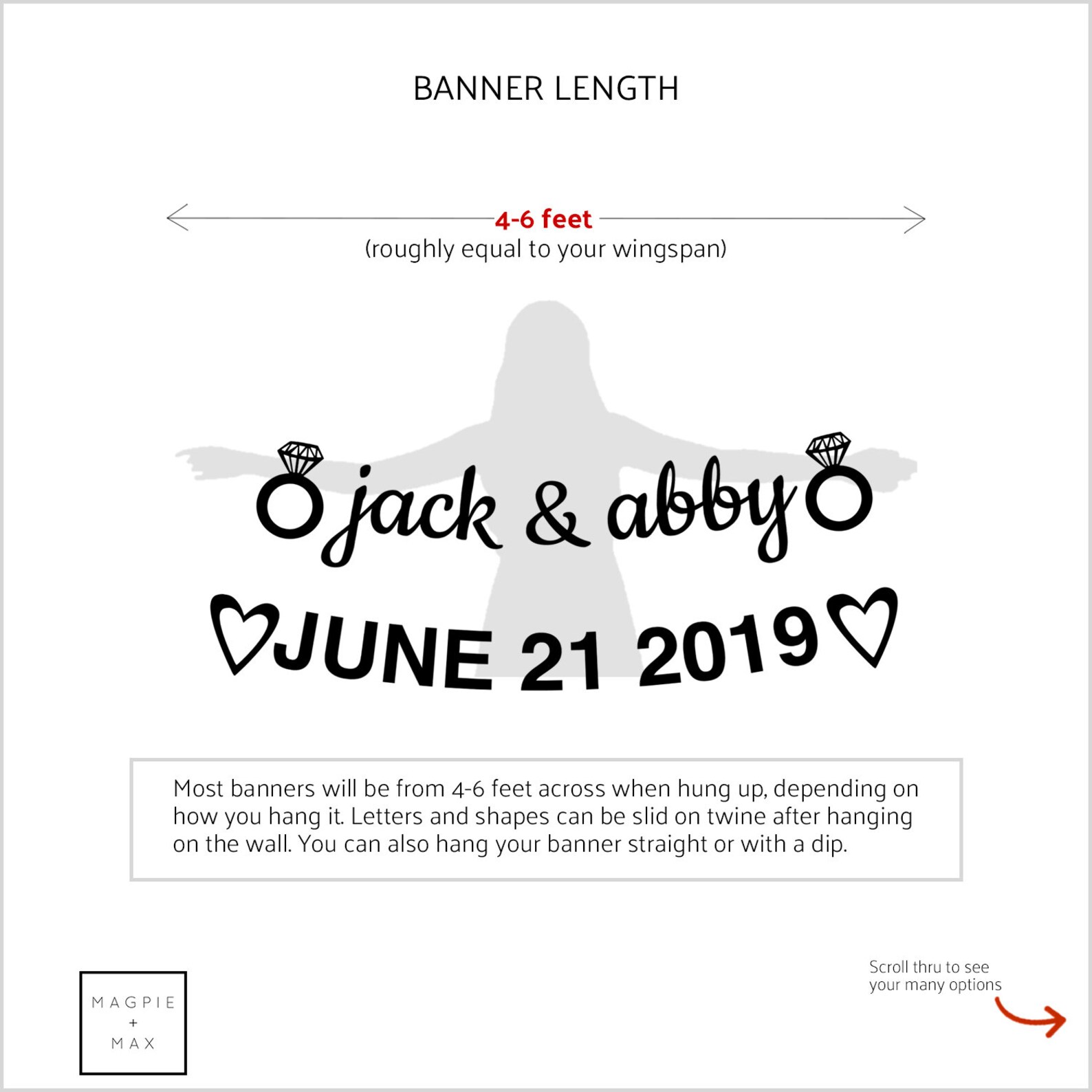 Bride and Groom Banner, With Wedding Date, Map Banner, Map Theme ...