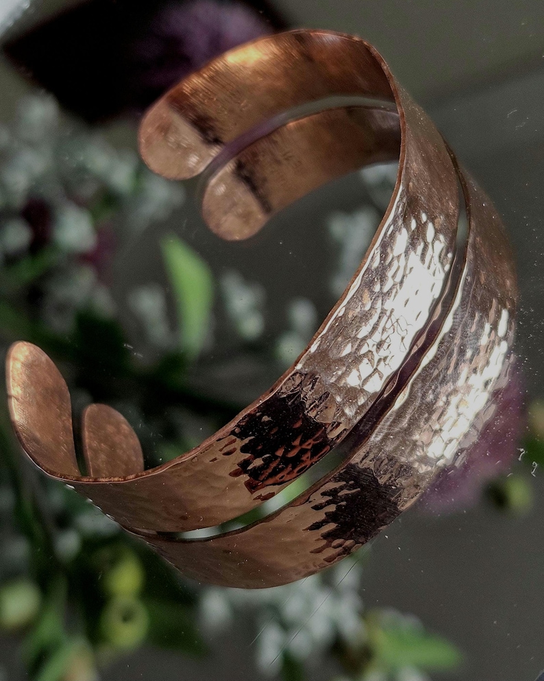 Handmade Textured Rheumatic Copper Cuff Bracelet - Etsy Australia