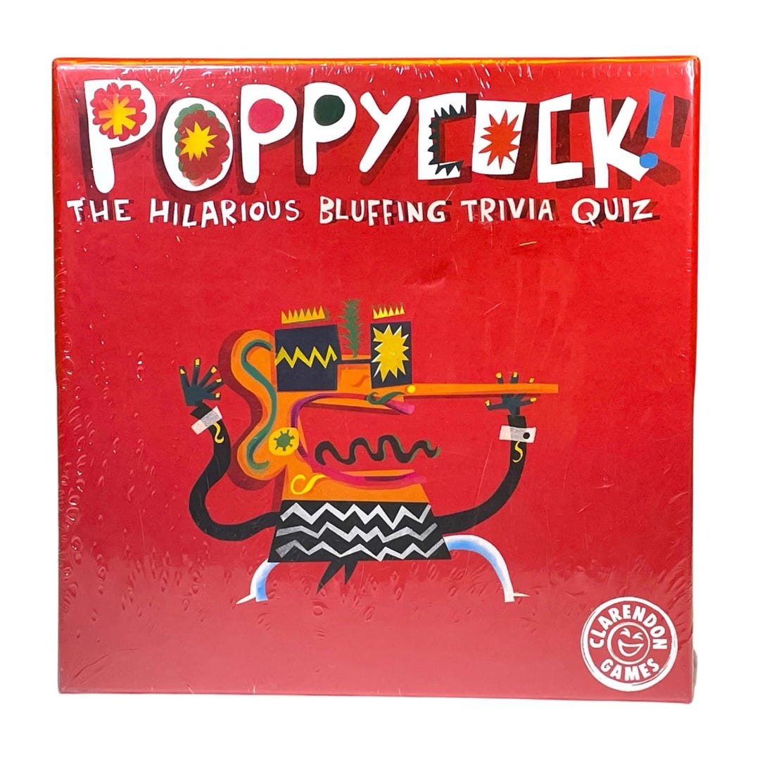 Poppycock! the Hilarious Bluffing Trivia Quiz Game by Clarendon Games ...