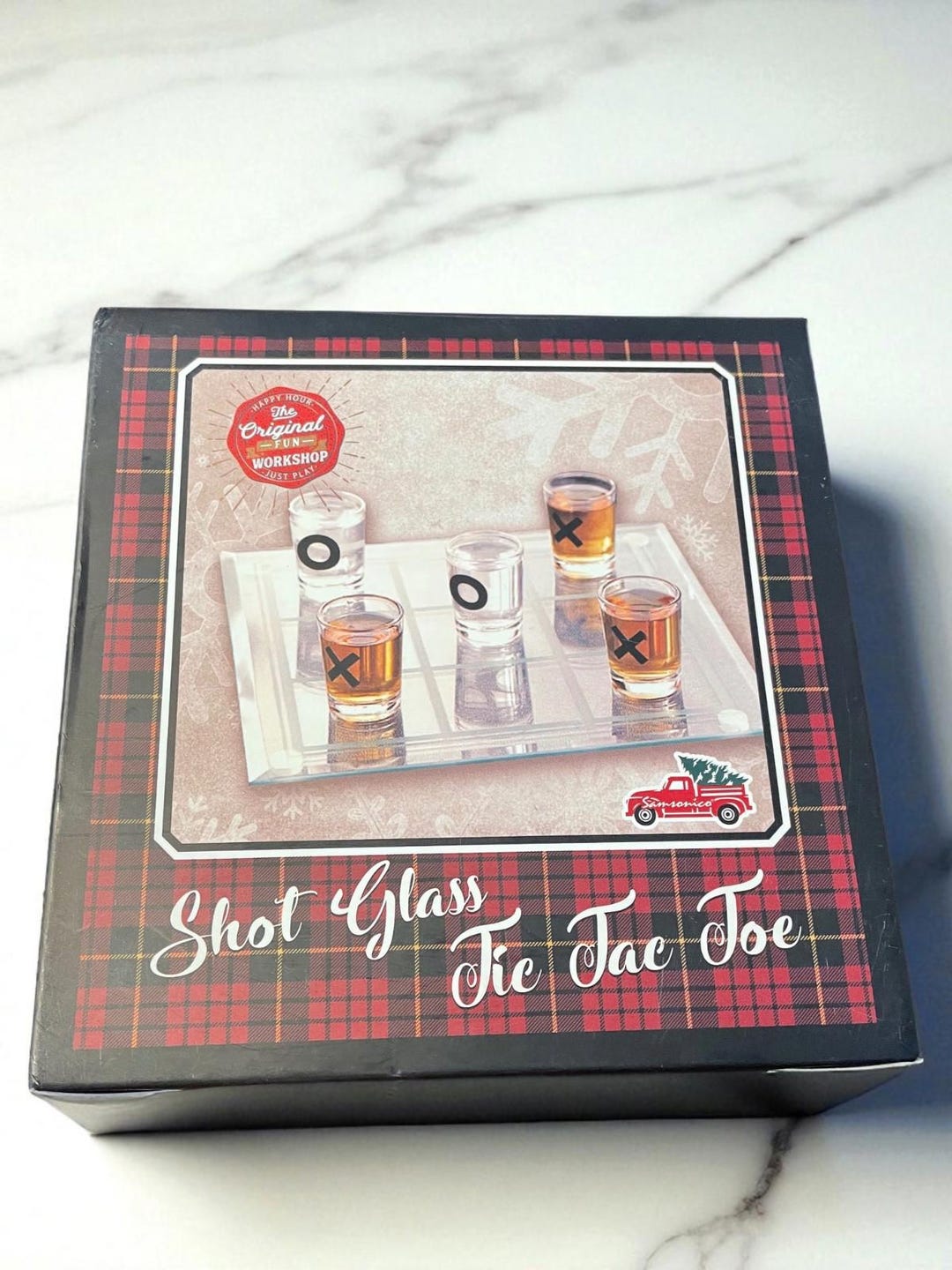 Samsonico Limited Edition Shot Glass Tic Tac Toe Game Set Board W/ 9 ...