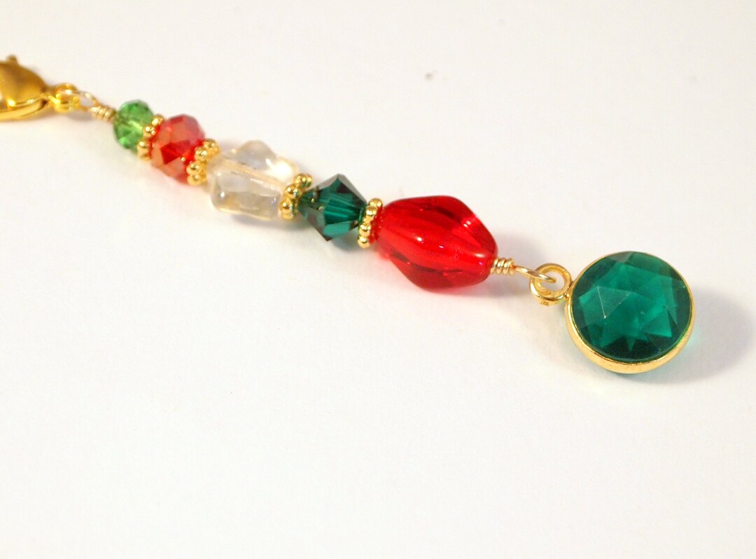 Christmas Zipper Pull Christmas Zipper Pull Beaded Christmas Purse ...