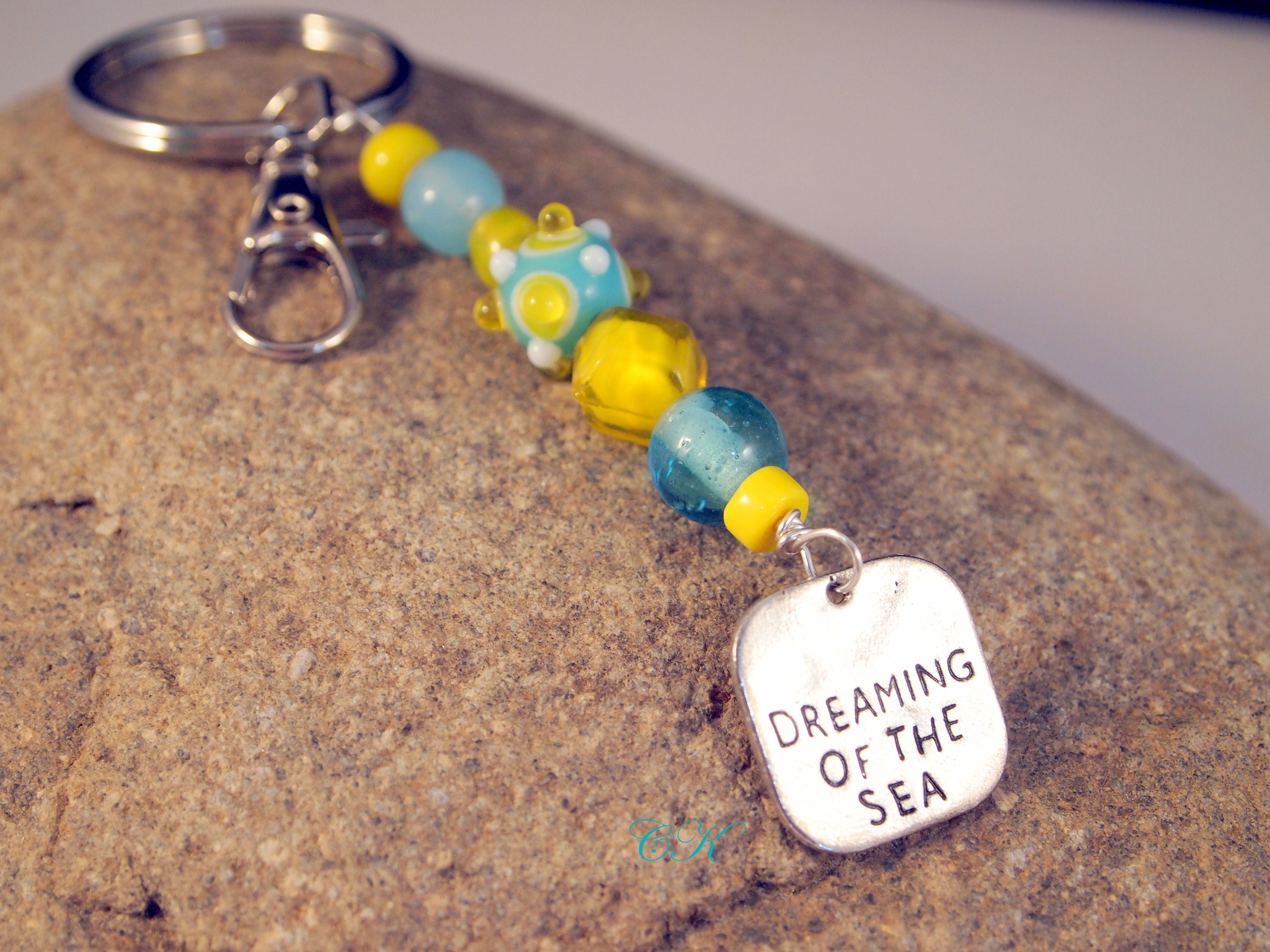 Dreaming of the Sea Keychain Ocean Themed Key-ring Nautical | Etsy