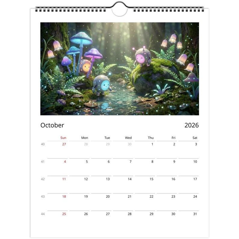 2026 Yearly Planner | Hopepunk Solarpunk Edition | Cozy Post-human Art ...