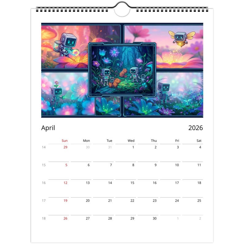 2026 Yearly Planner | Hopepunk Solarpunk Edition | Cozy Post-human Art ...