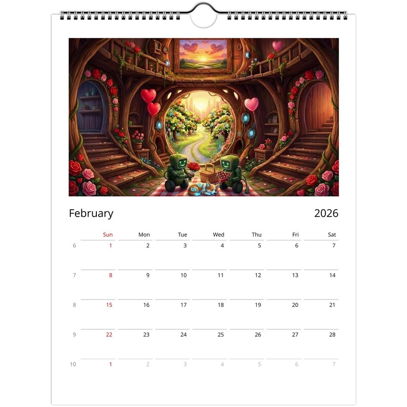 2026 Yearly Planner | Hopepunk Solarpunk Edition | Cozy Post-human Art ...