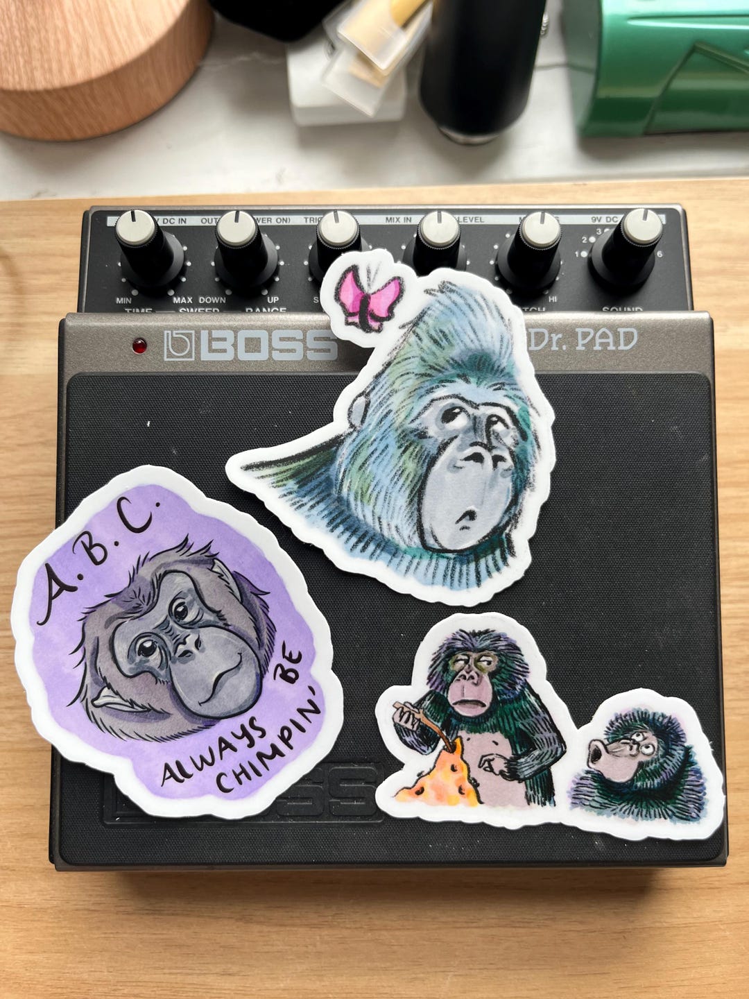 Vinyl Stickers, Primate Pack- Chimpanzees and Gorilla - Etsy
