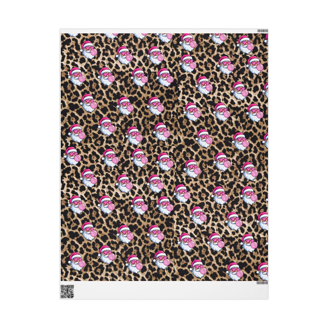 Cheetah Print Santa Wrapping Papers - Etsy