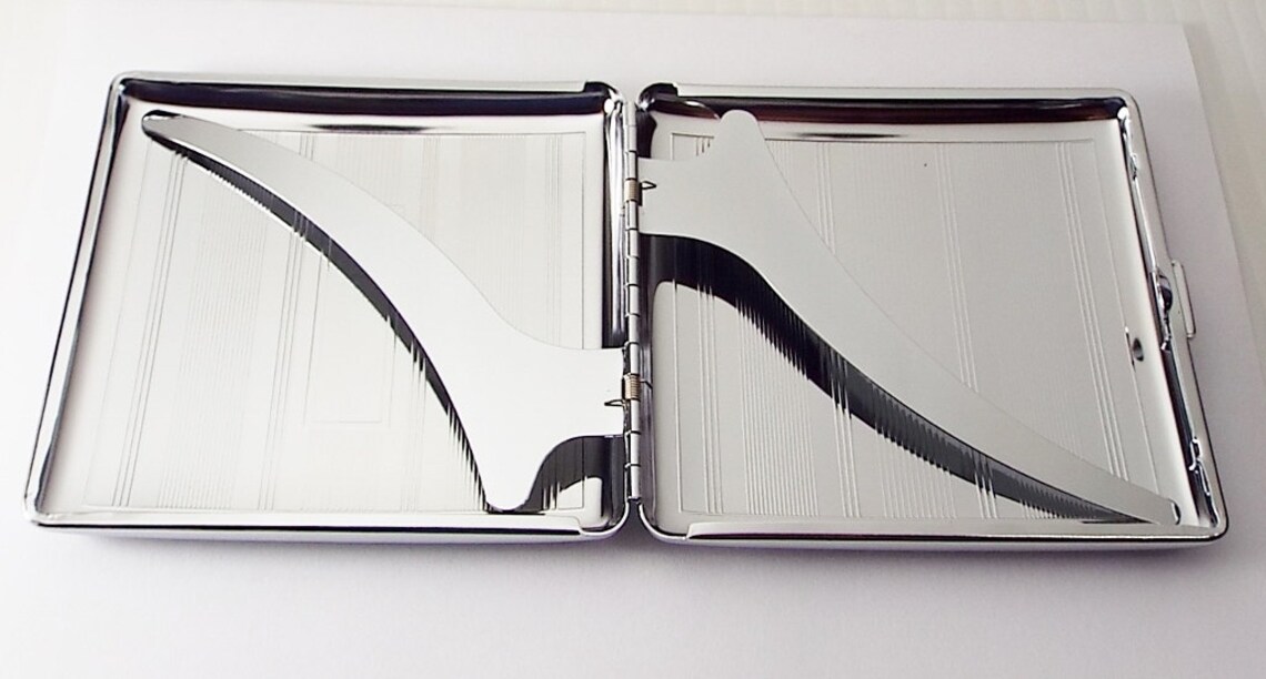 Custom Engraved Personalized Cigarette Case Double Sided | Etsy