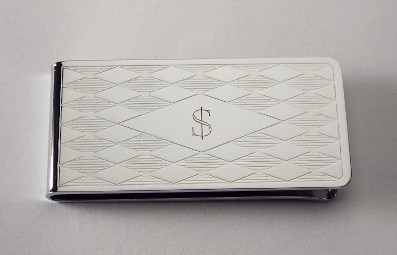 Custom Engraved Personalized Money Clip Chrome Plated With - Etsy