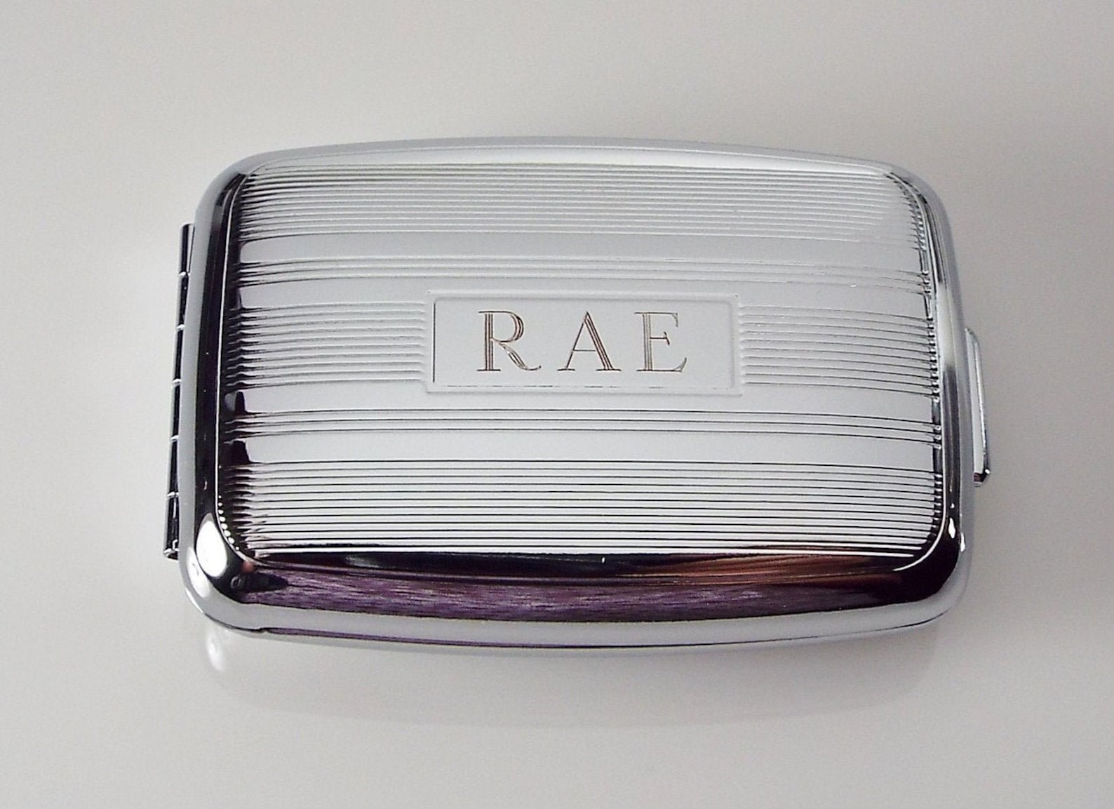 Personalized Pill Box Custom Engraved Stylish Linear Design Two ...