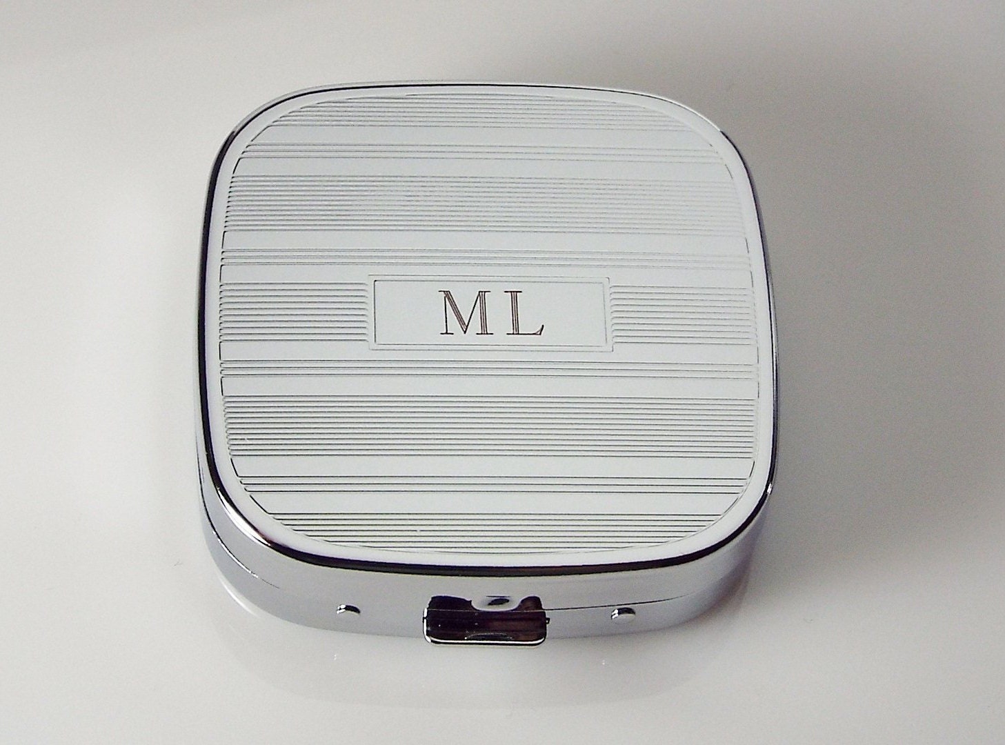 Engraved Pill Box Custom Engraved Personalized Linear Design | Etsy