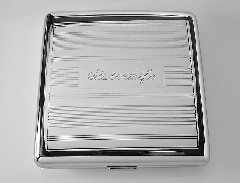 Custom Engraved Personalized Cigarette Case Double Sided | Etsy