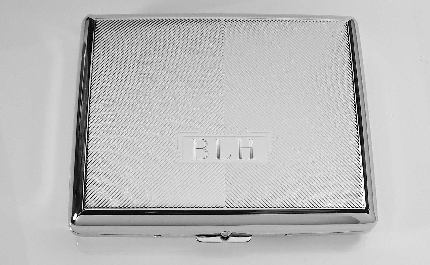 Custom Engraved Cigarette Case Personalized Double Sided 100s Textured ...