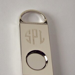 Cigar Cutter Custom Engraved Personalized Silver Plated Cigar Cutter ...