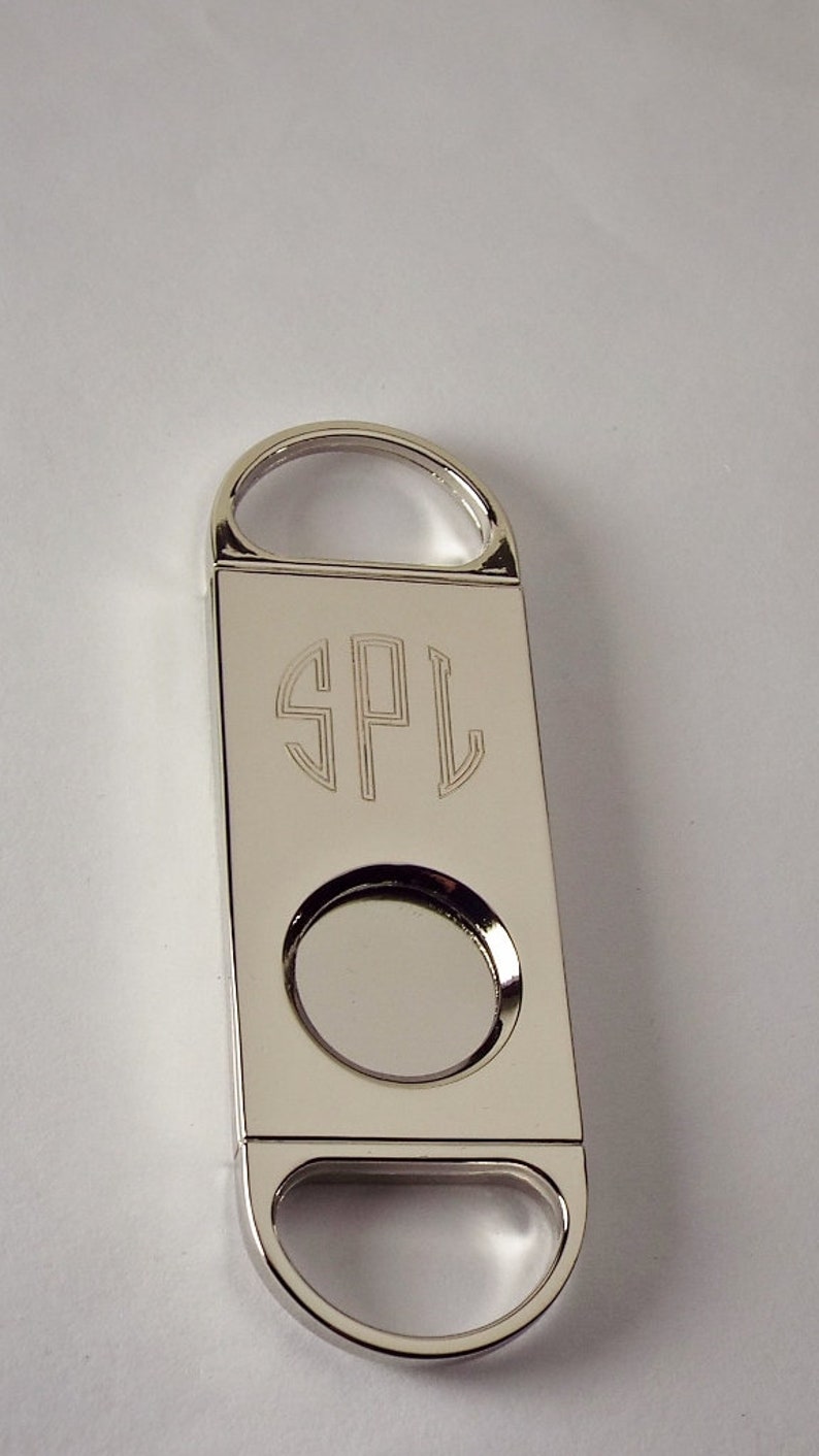 Cigar Cutter Custom Engraved Personalized Silver Plated Cigar | Etsy