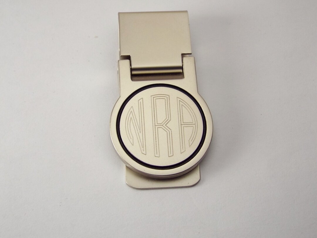 Engraved Money Clip Custom Engraved Personalized Round Hinged Money ...