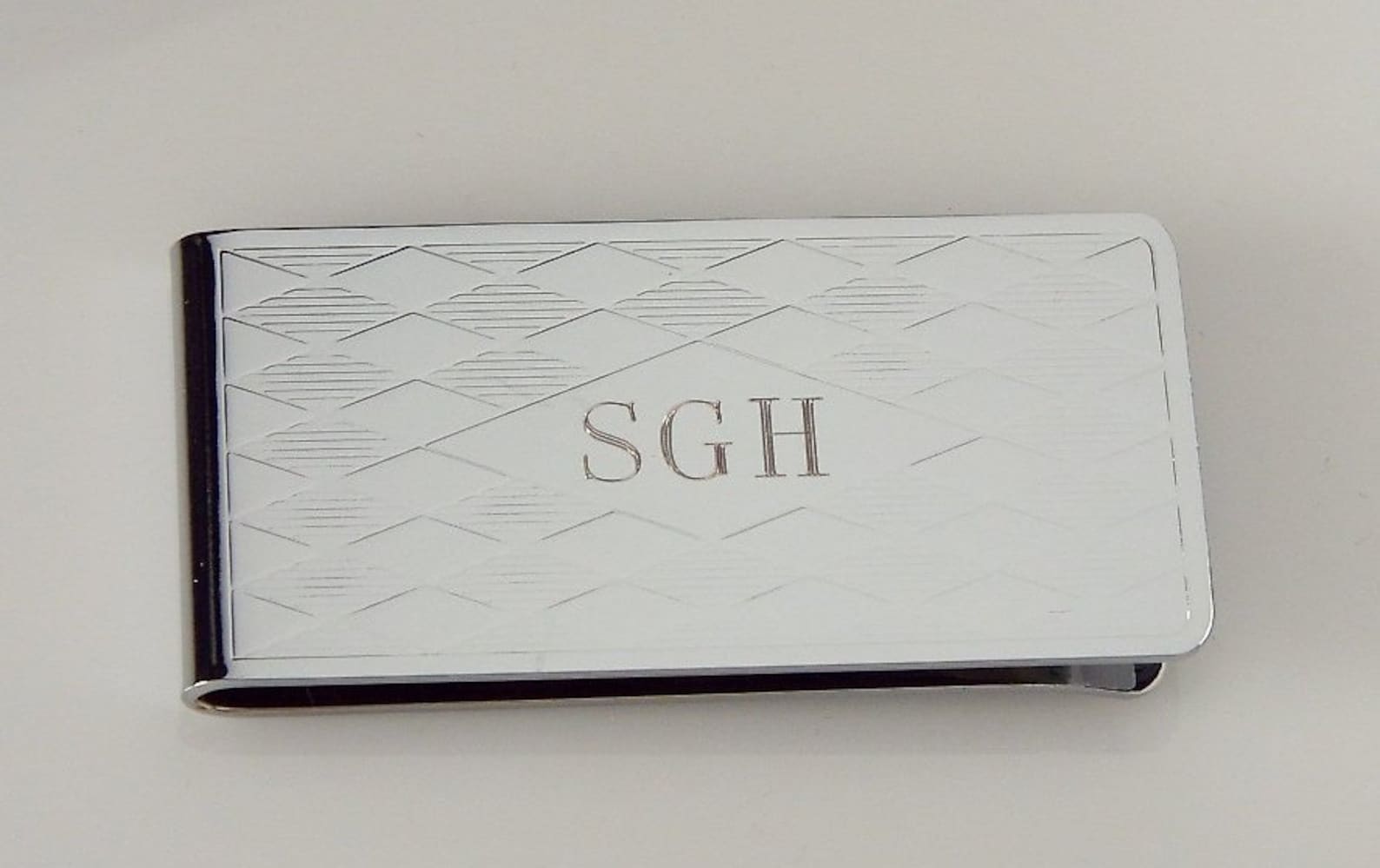 Custom Engraved Personalized Money Clip Chrome Plated With - Etsy