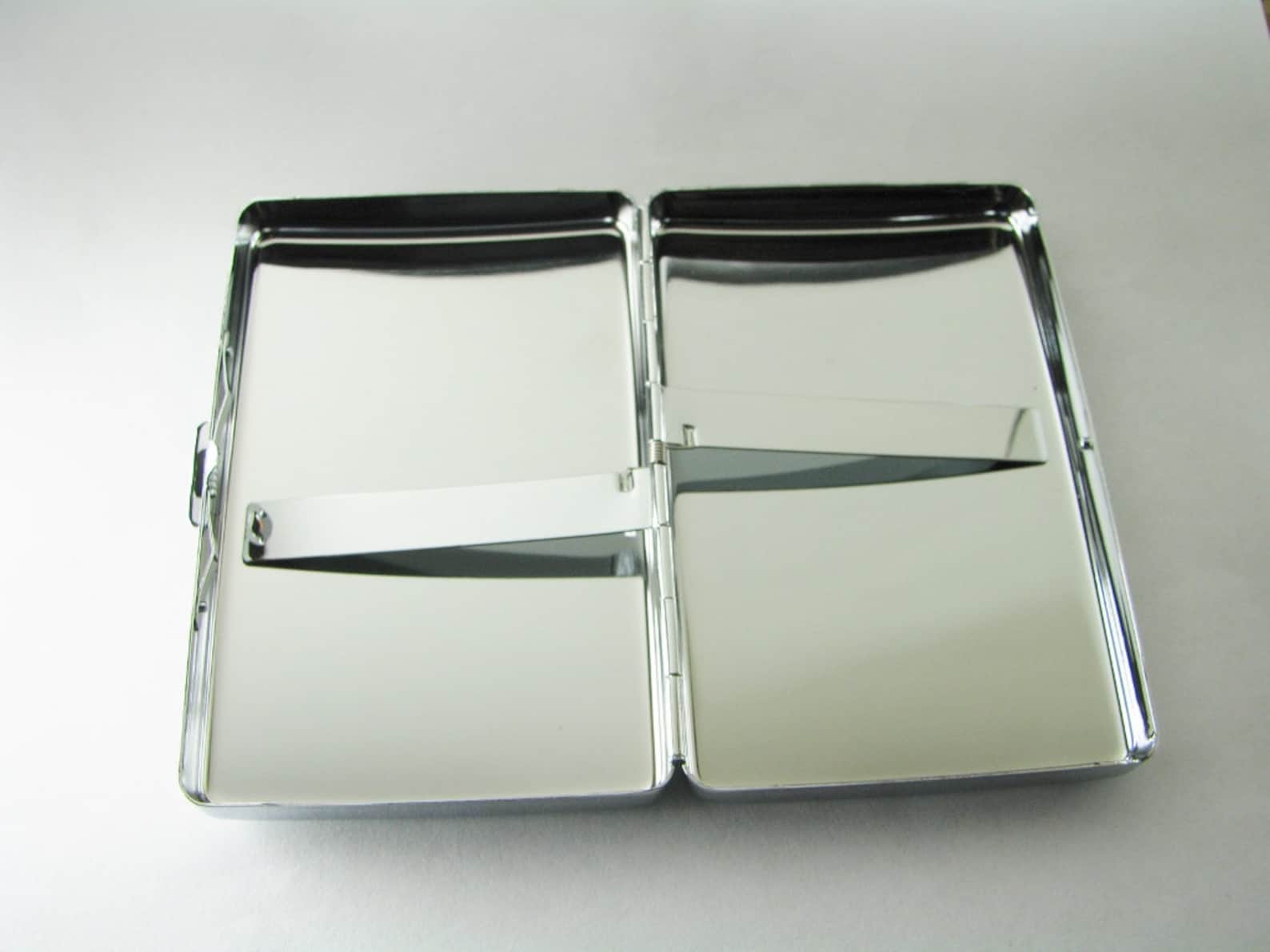 Custom Engraved Personalized Cigarette Case High Polish Double | Etsy