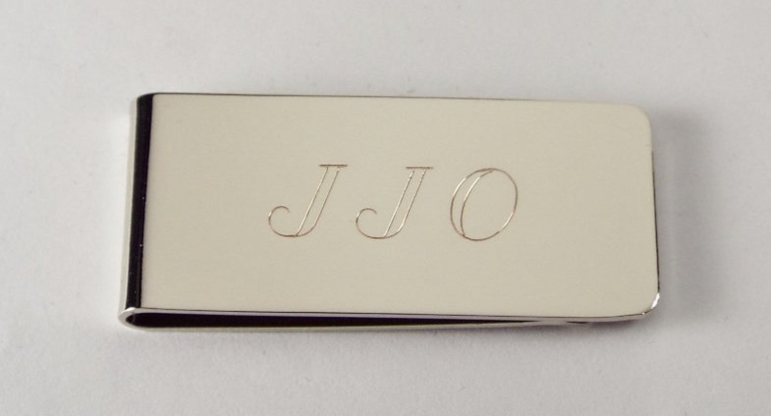 Custom Engraved Silver Money Clip Personalized High Polish Non Tarnish ...