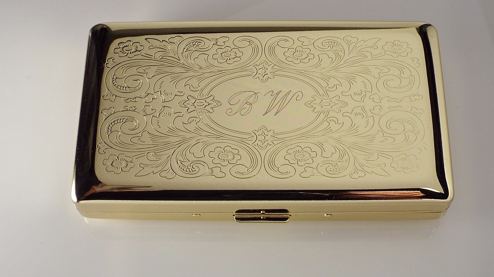 Personalized Golden 120s Cigarette Case Double Sided With - Etsy
