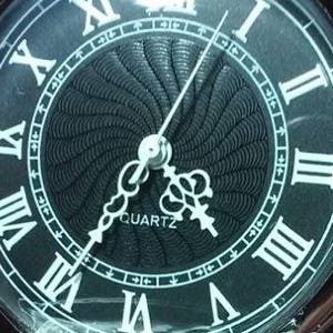 Personalized Pocket Watch Black Crest Cover Custom Engraved Quartz ...