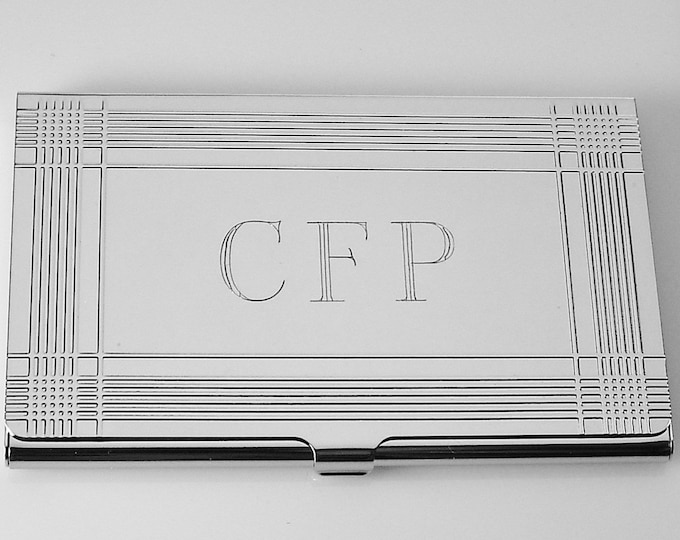 Business Card Case Custom Engraved Personalized Card Case -hand ...