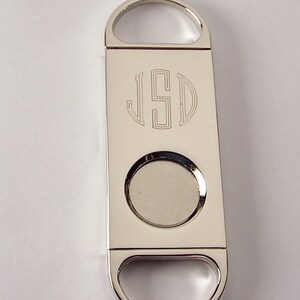 Cigar Cutter Custom Engraved Personalized Silver Plated Cigar Cutter ...