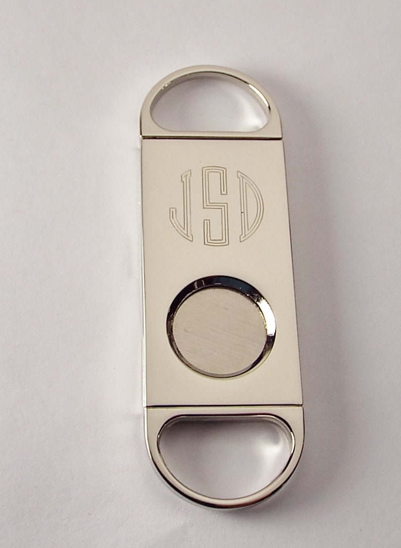 Cigar Cutter Custom Engraved Personalized Silver Plated Cigar Cutter ...