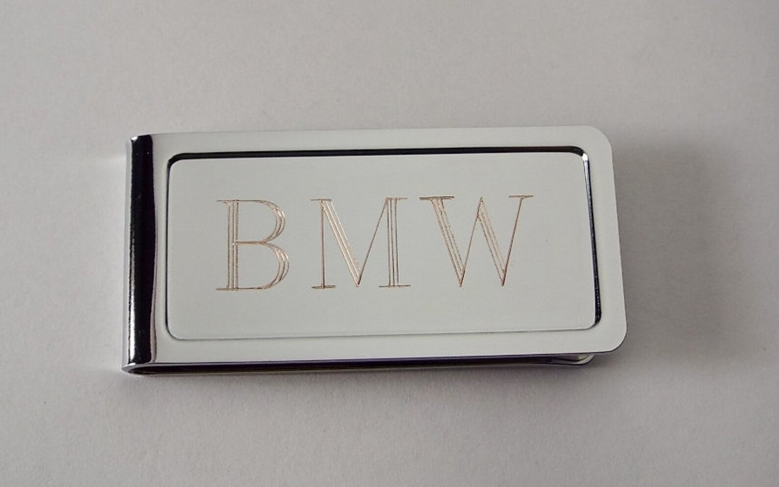 Custom Engraved Money Clip Personalized Chrome Plated - Hand Engraved ...