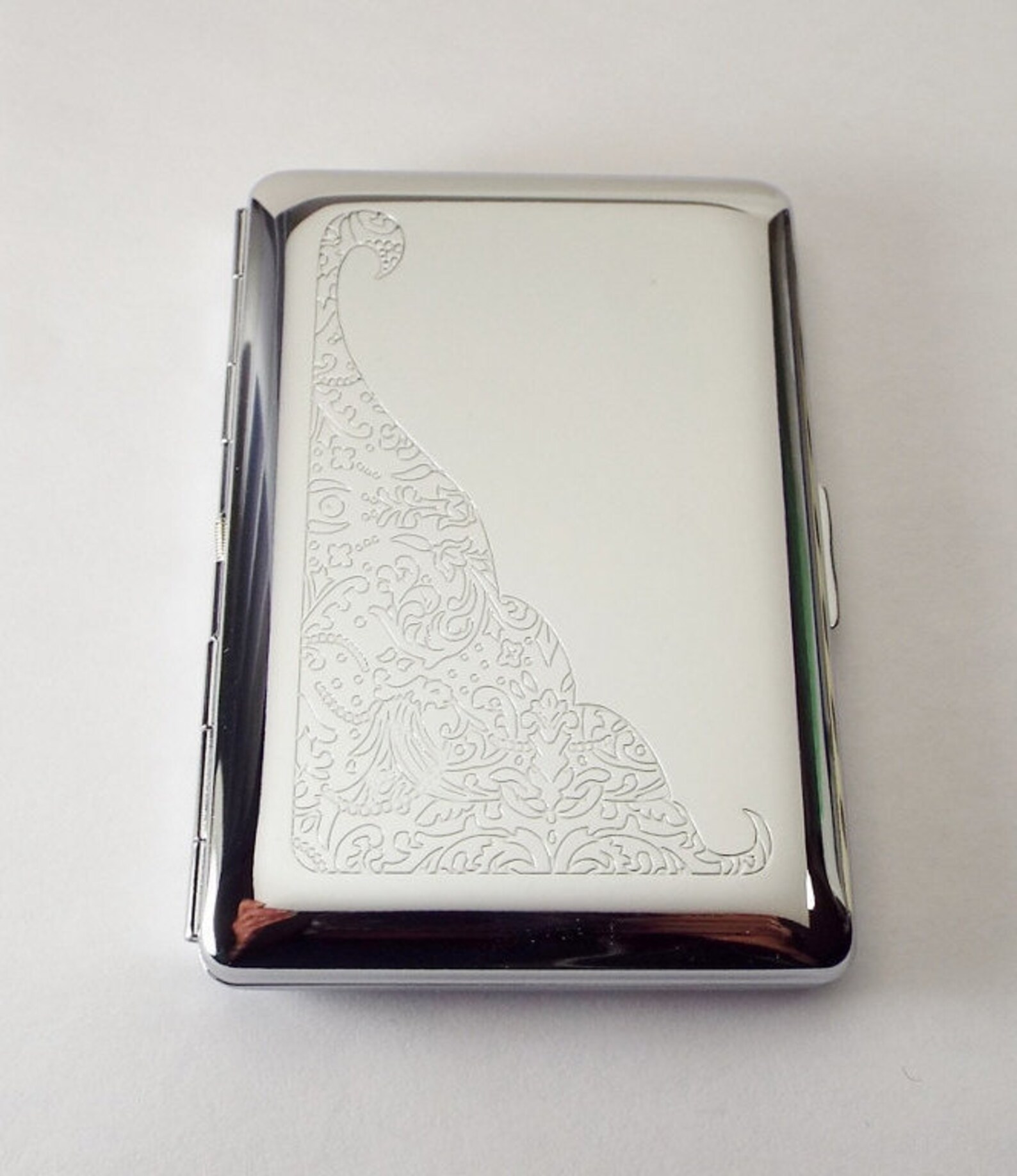 Custom Engraved Kings Cigarette Case With Scroll Design or - Etsy