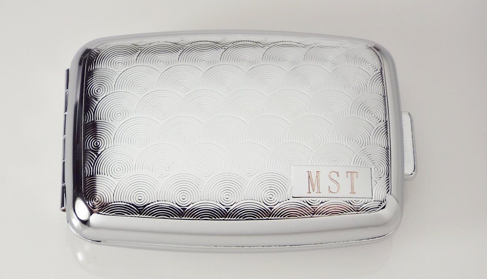 Pill Box Custom Engraved Personalized Spirals Design Silver | Etsy