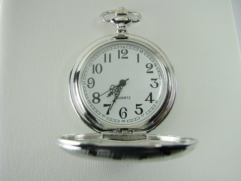 Pocket Watch Custom Engraved Personalized Quartz Watch With - Etsy