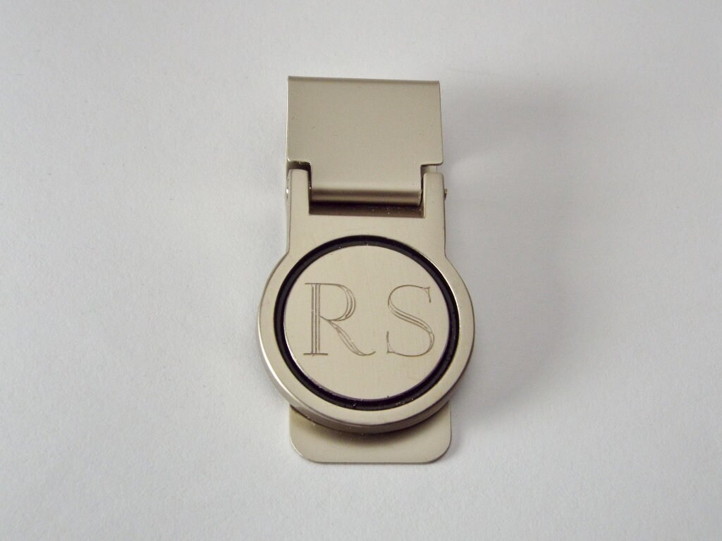 Engraved Money Clip Custom Engraved Personalized Round Hinged Money ...