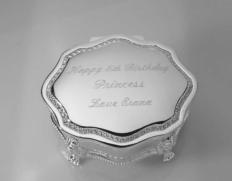 Custom Engraved Personalized Jewelry Box Silver Plated - Etsy