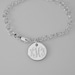 Custom Engraved Monogram or Initial Bracelet Personalized Sterling ...