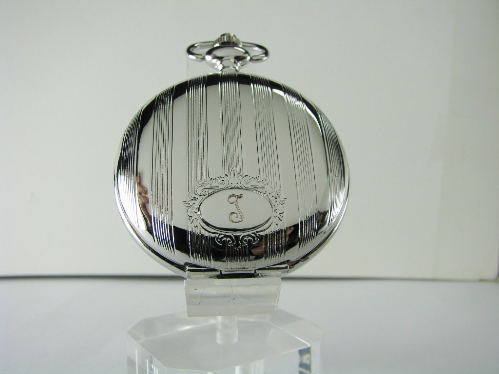 Pocket Watch Custom Engraved Personalized Quartz Watch With - Etsy