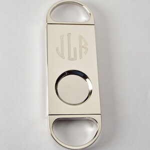 Cigar Cutter Custom Engraved Personalized Silver Plated Cigar Cutter ...