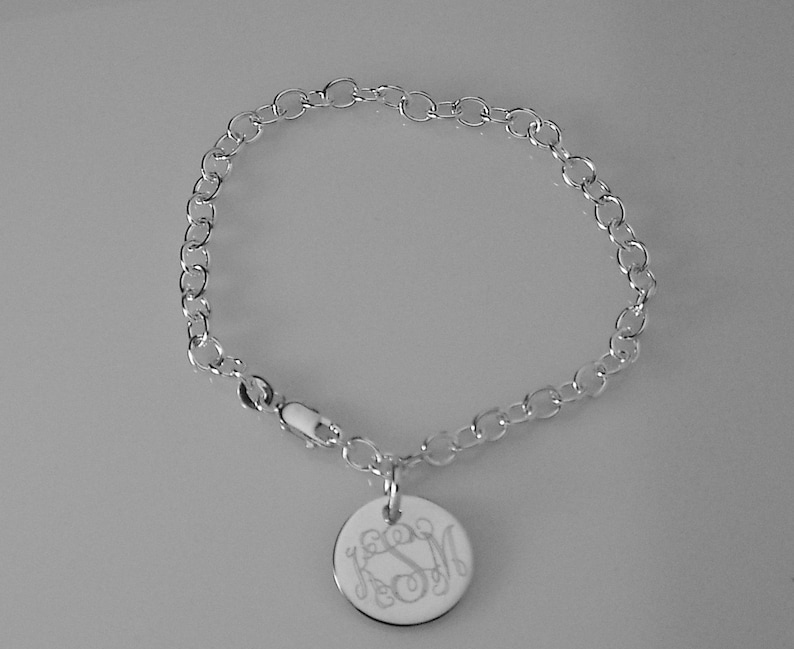 Custom Engraved Monogram or Initial Bracelet Personalized - Etsy