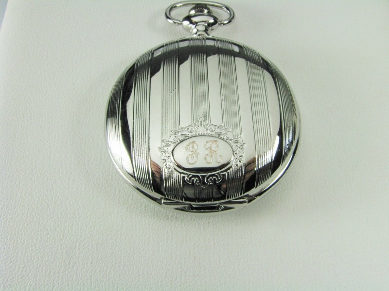 Pocket Watch Custom Engraved Personalized Quartz Watch With - Etsy