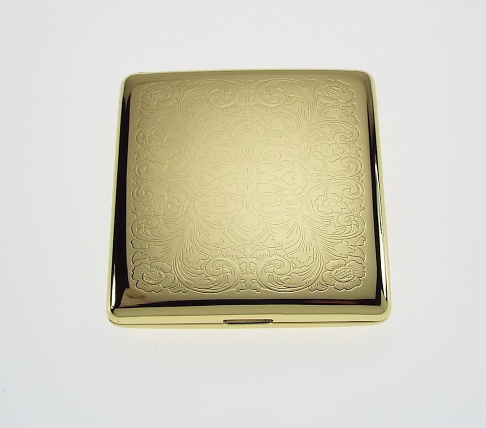 Personalized Golden Kings Cigarette Case Custom Engraved Double Sided ...